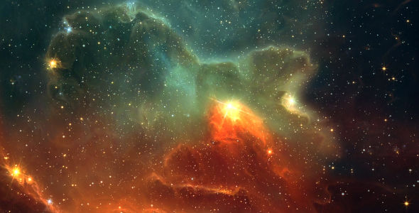 Space Nebulae Flight Looped Background, Motion Graphics | VideoHive
